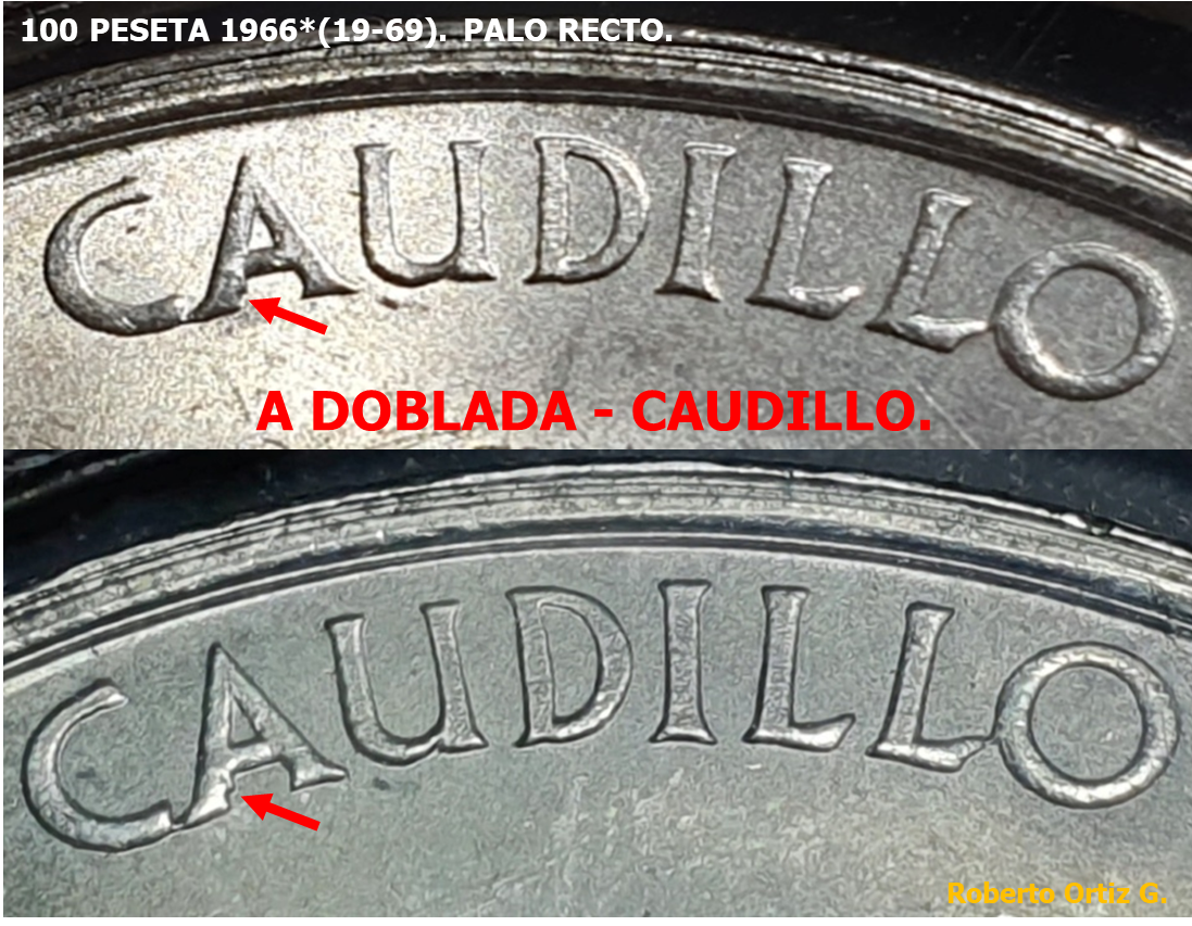 Como reconocer las 100 PESETAS 1966*(19-69). PALO RECTO. – LEYENDO ...